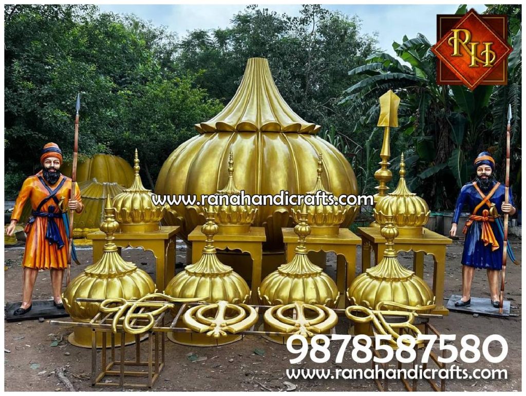 Gurdwara Domes (Gumbad) & Palki Sahib Project - Guru Ghar (Sikh Temple ...