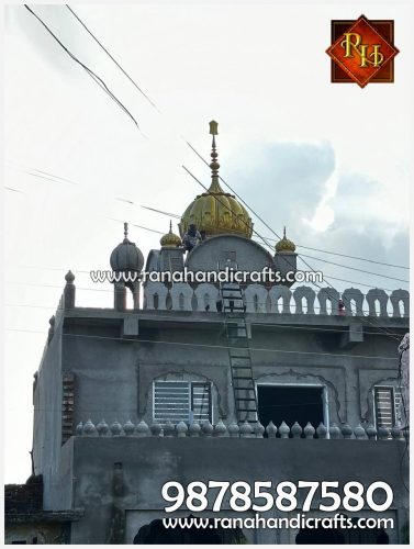 Fiberglass Dome Gumbad at Gurdwara in Nangal (Ropar) Anandpur Sahib ...