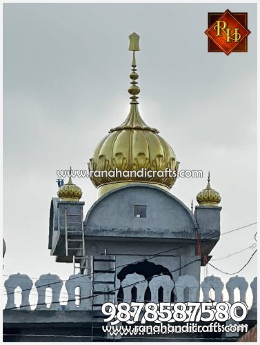 Fiberglass Dome Gumbad at Gurdwara in Nangal (Ropar) Anandpur Sahib ...