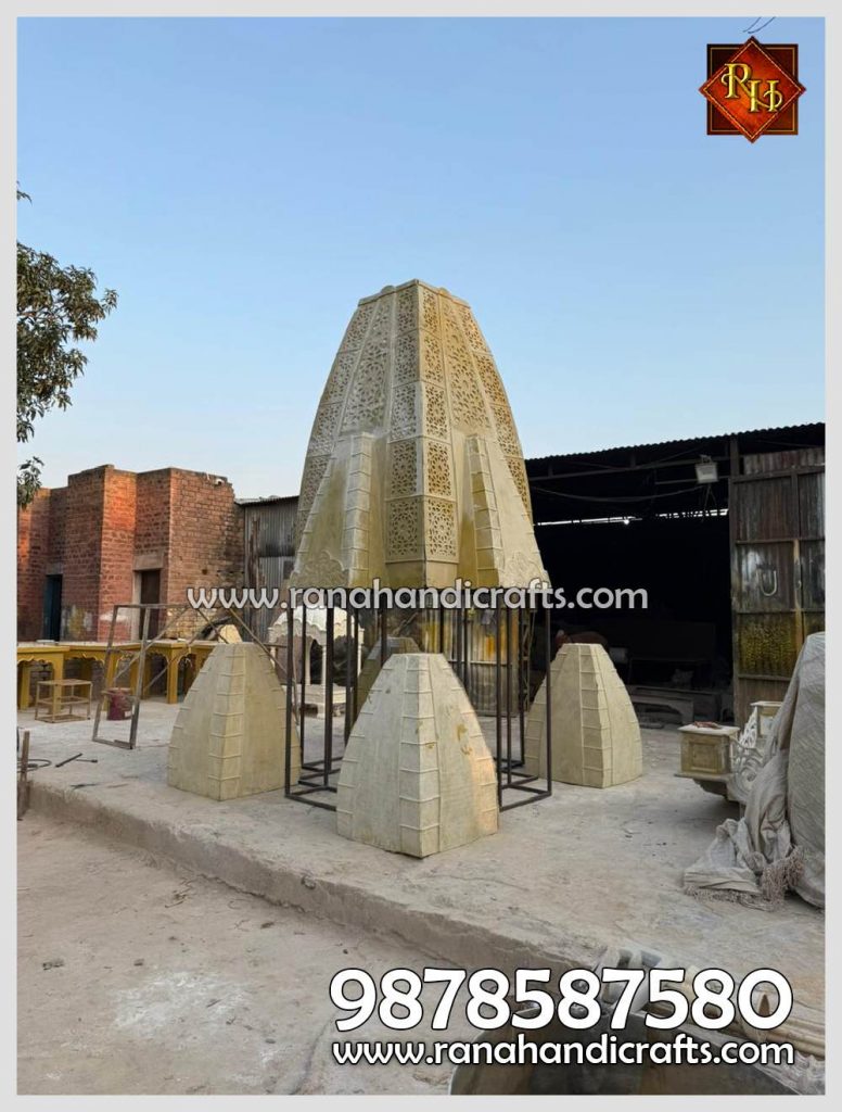 Mandir Gumbad - Marble Style FRP Temple Dome | Rana Handicrafts ...