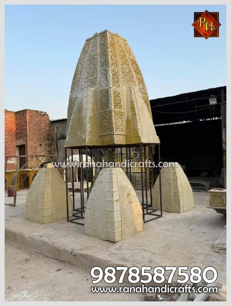 Mandir Gumbad - Marble Style FRP Temple Dome | Rana Handicrafts ...
